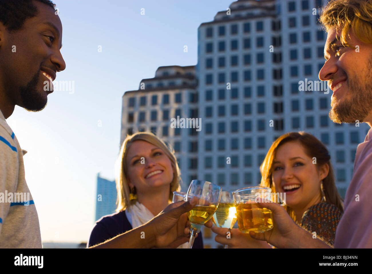 Party on roof hi-res stock photography and images - Alamy