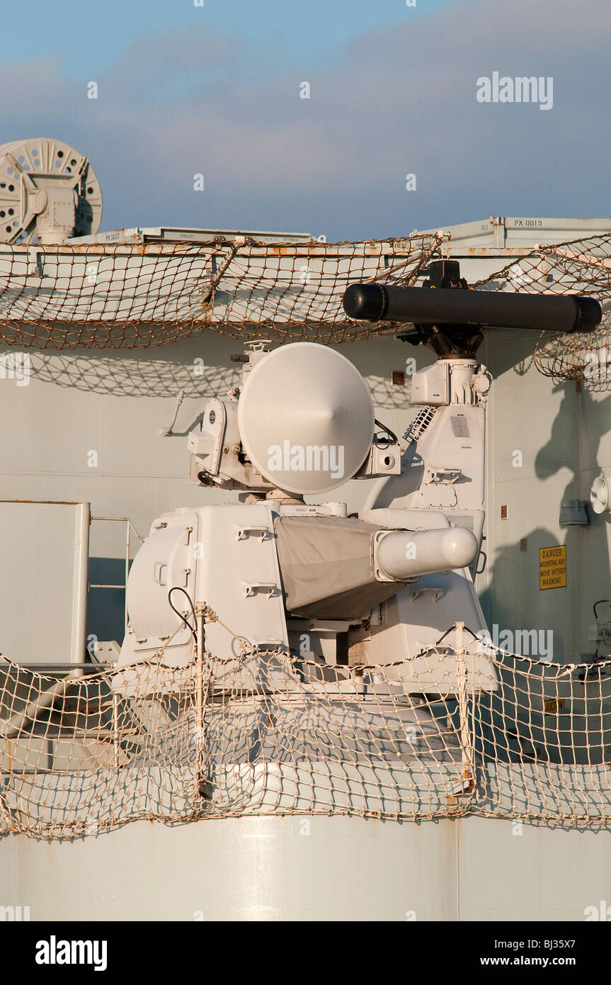 Goalkeeper Close in Radar Controlled Defensive Gatling Gun on HMS ...