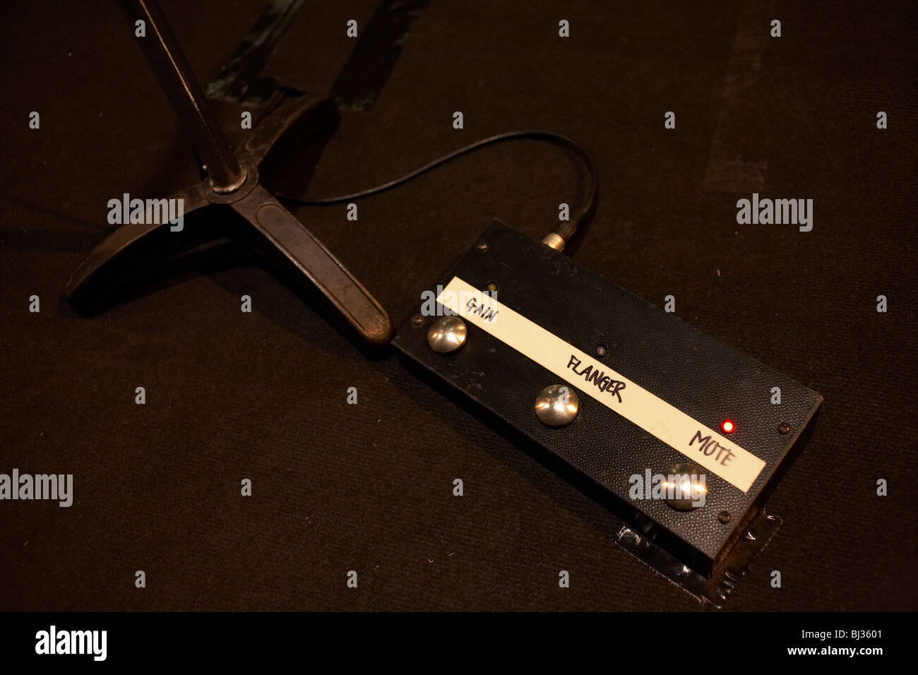 Foot guitar controls belonging to the rock band Status Quo are gaffer ...