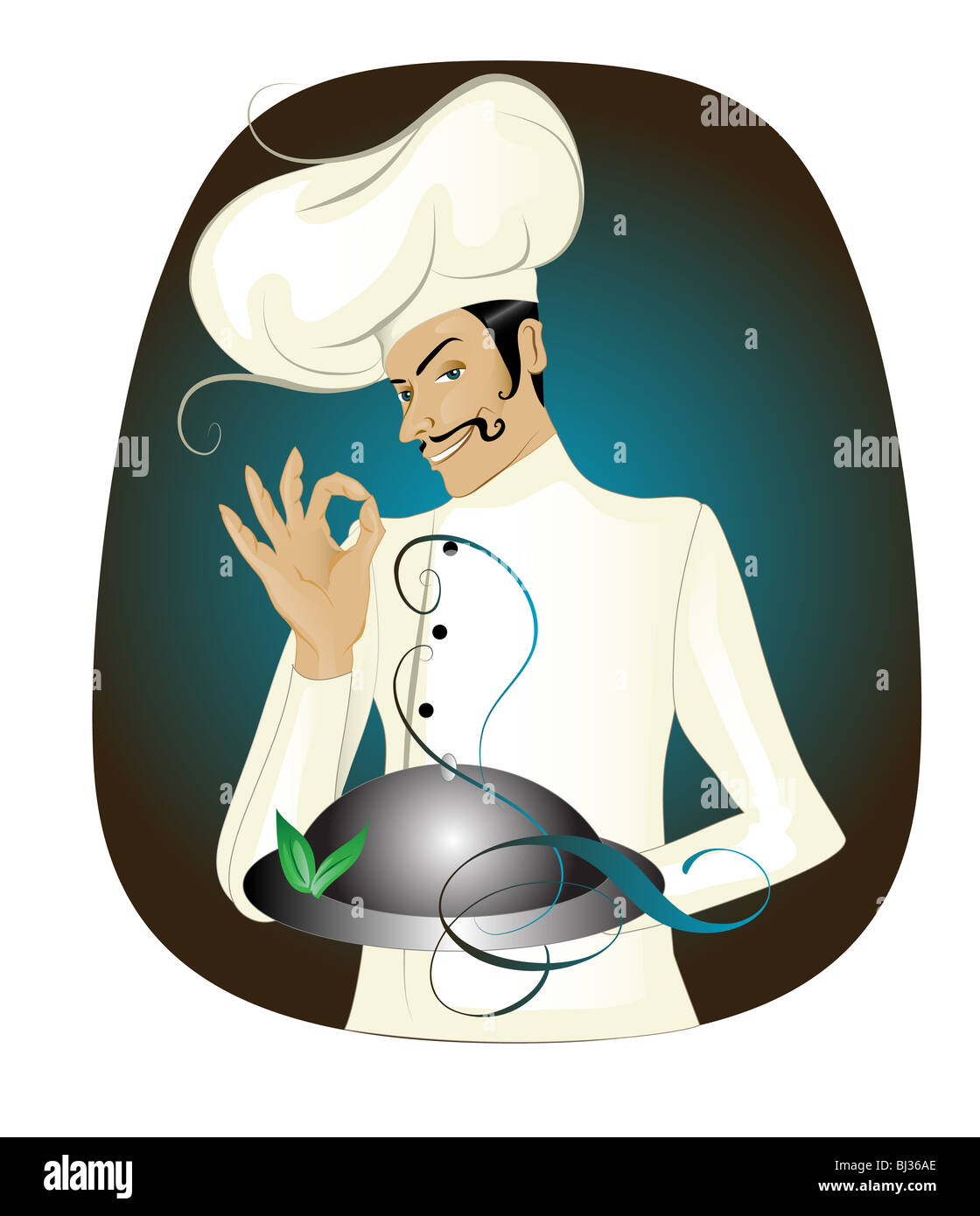 Cook illustration hi-res stock photography and images - Alamy