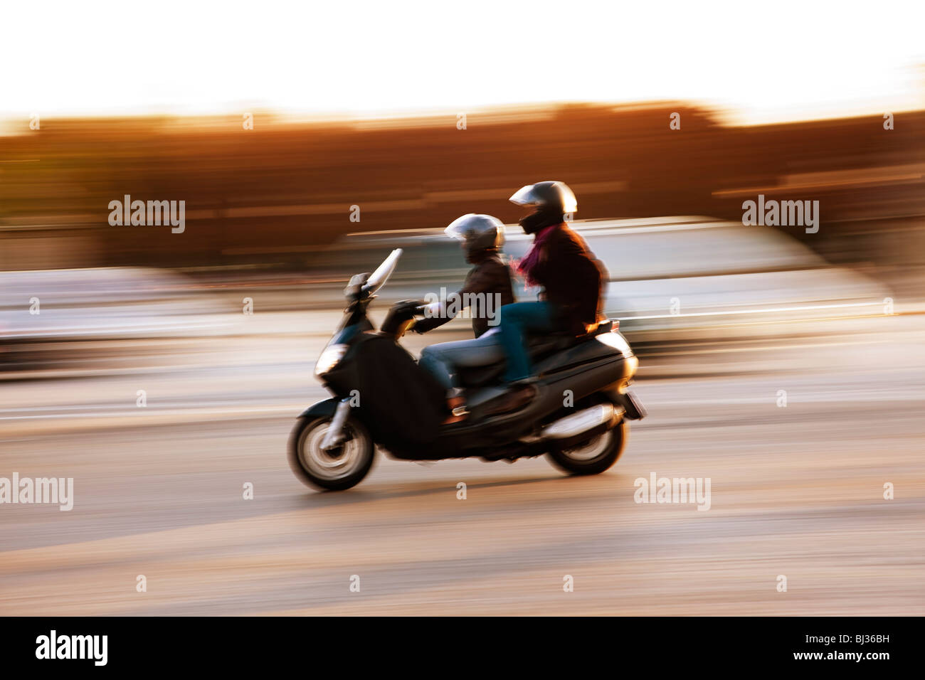 Person Riding Moped High Resolution Stock Photography and Images - Alamy