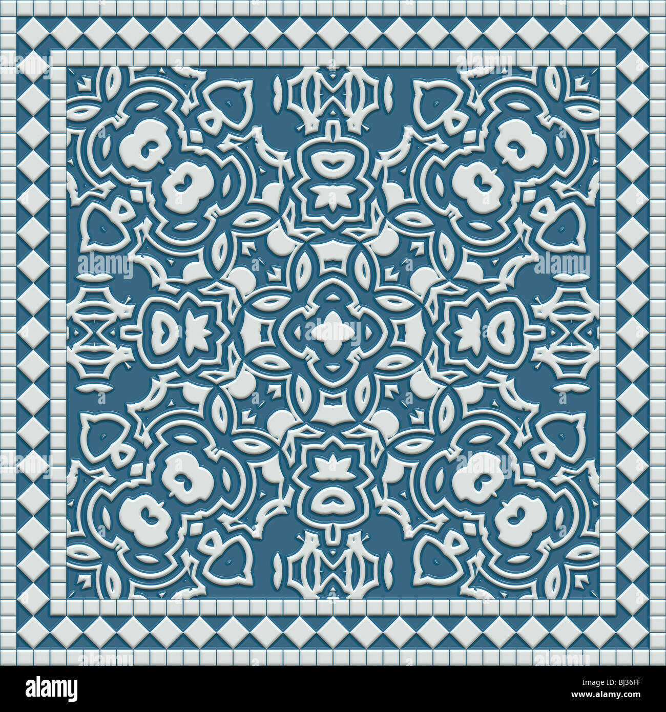 Marble Tile with Complex Design for Interior Stock Photo - Alamy