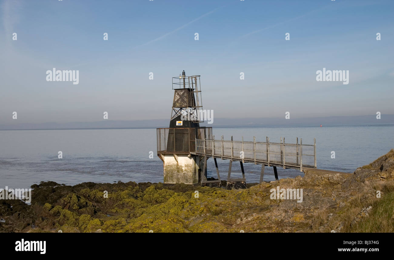 Battery Point lighthouse, Portishead, Somerset, England Stock Photo - Alamy