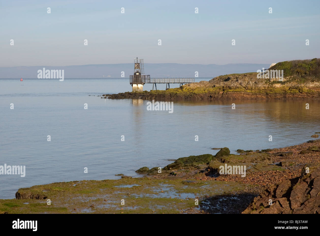 Battery Point lighthouse, Portishead, Somerset, England Stock Photo - Alamy