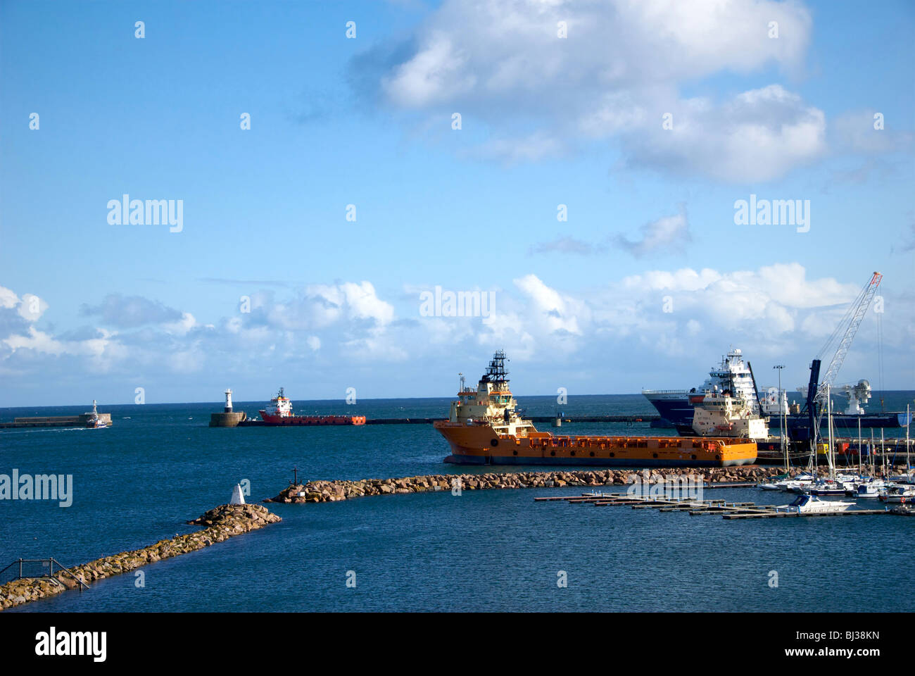 Peterhead Aberdeenshire Scotland UK Harbor Stock Photo - Alamy