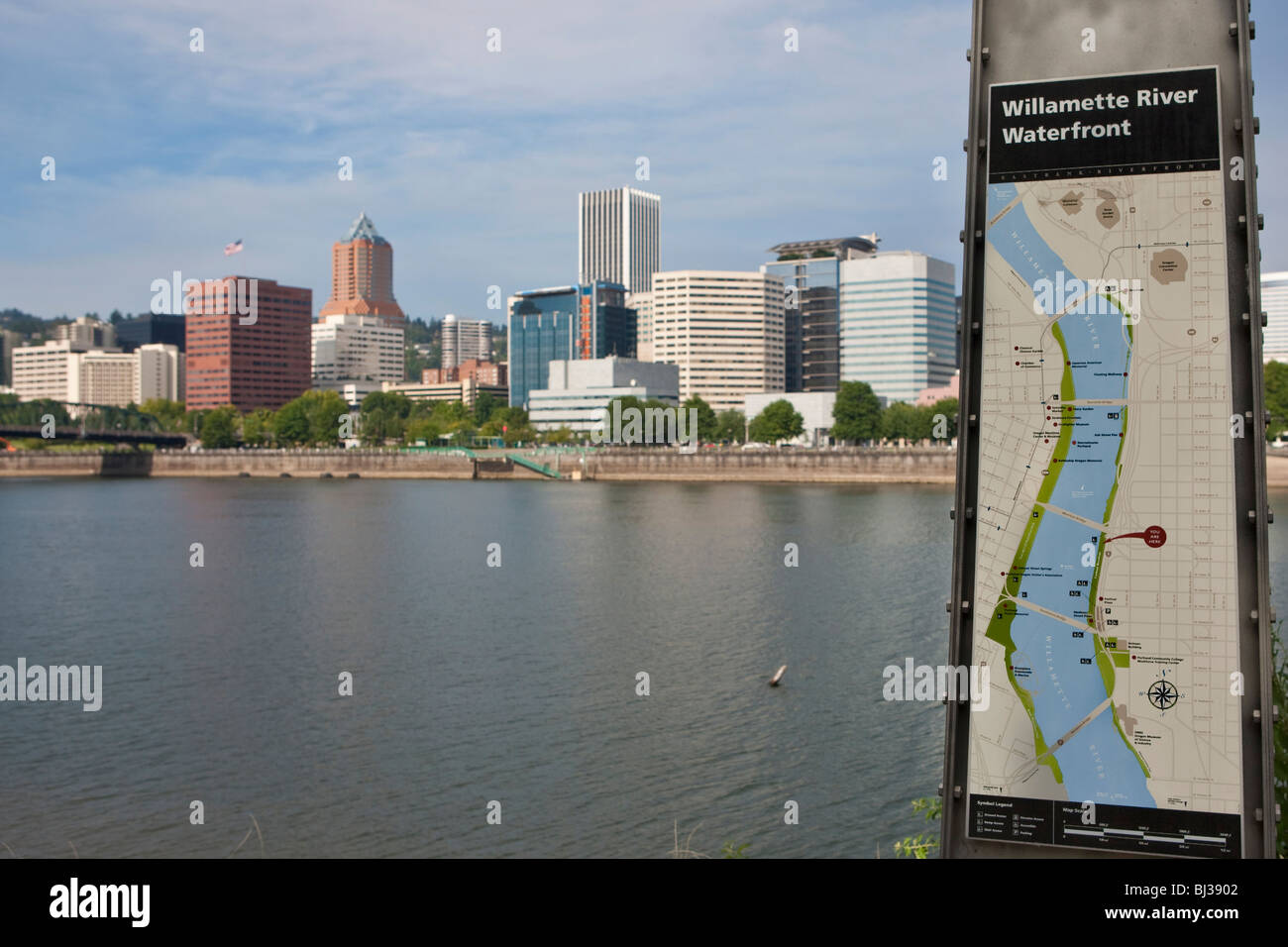 Portland map hi-res stock photography and images - Alamy