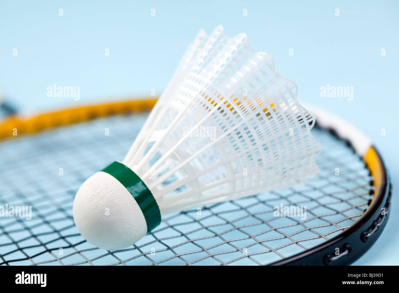 the photo shot of badminton shuttlecock Stock Photo - Alamy