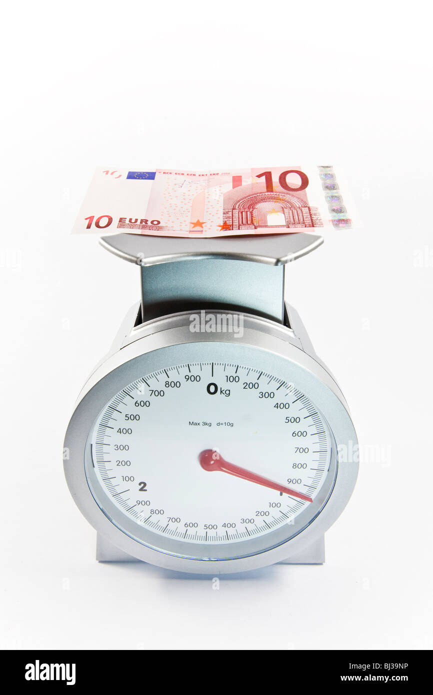 Adding to scales Cut Out Stock Images & Pictures - Alamy