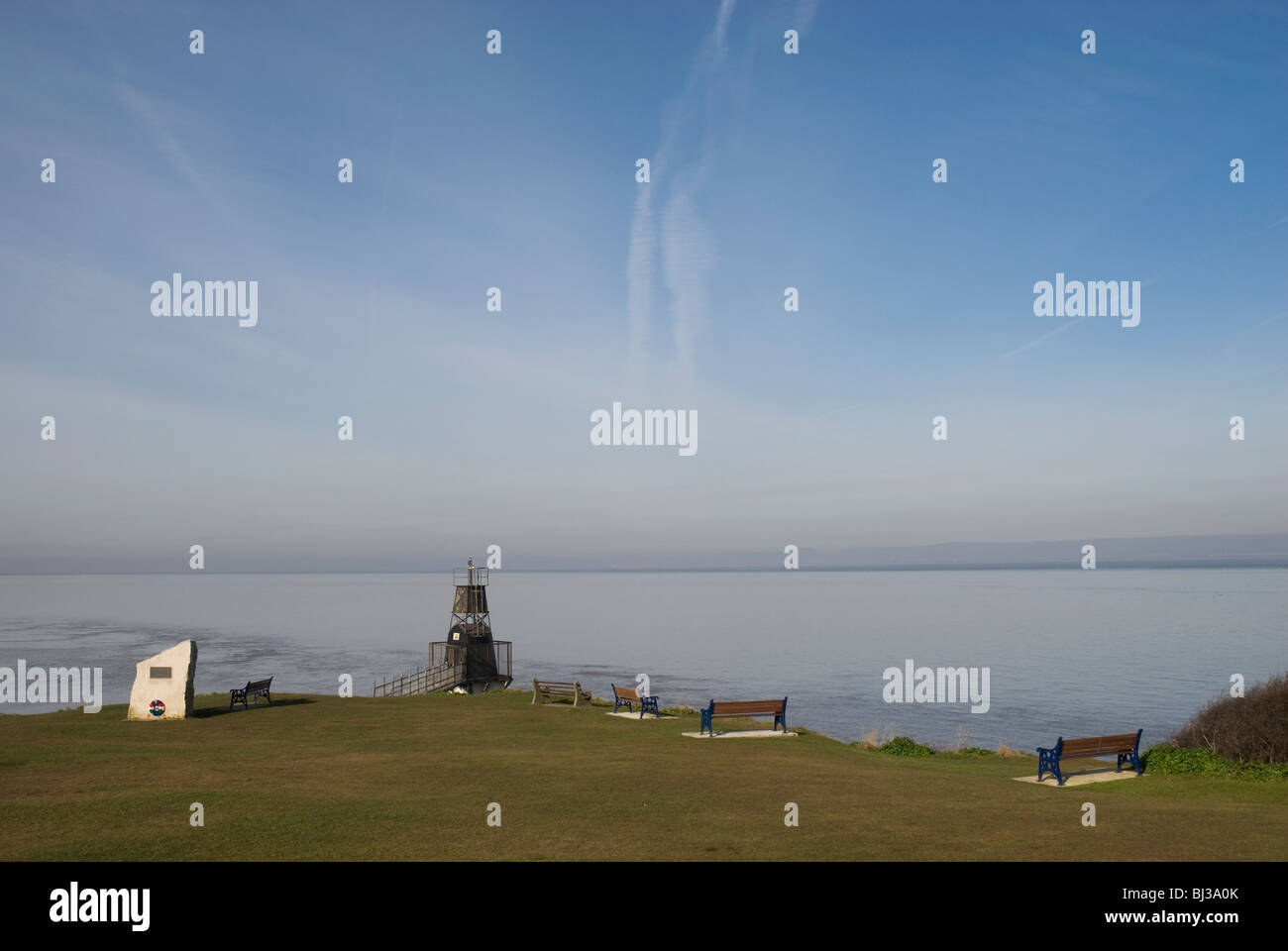 Battery Point lighthouse, Portishead, Somerset, England Stock Photo - Alamy