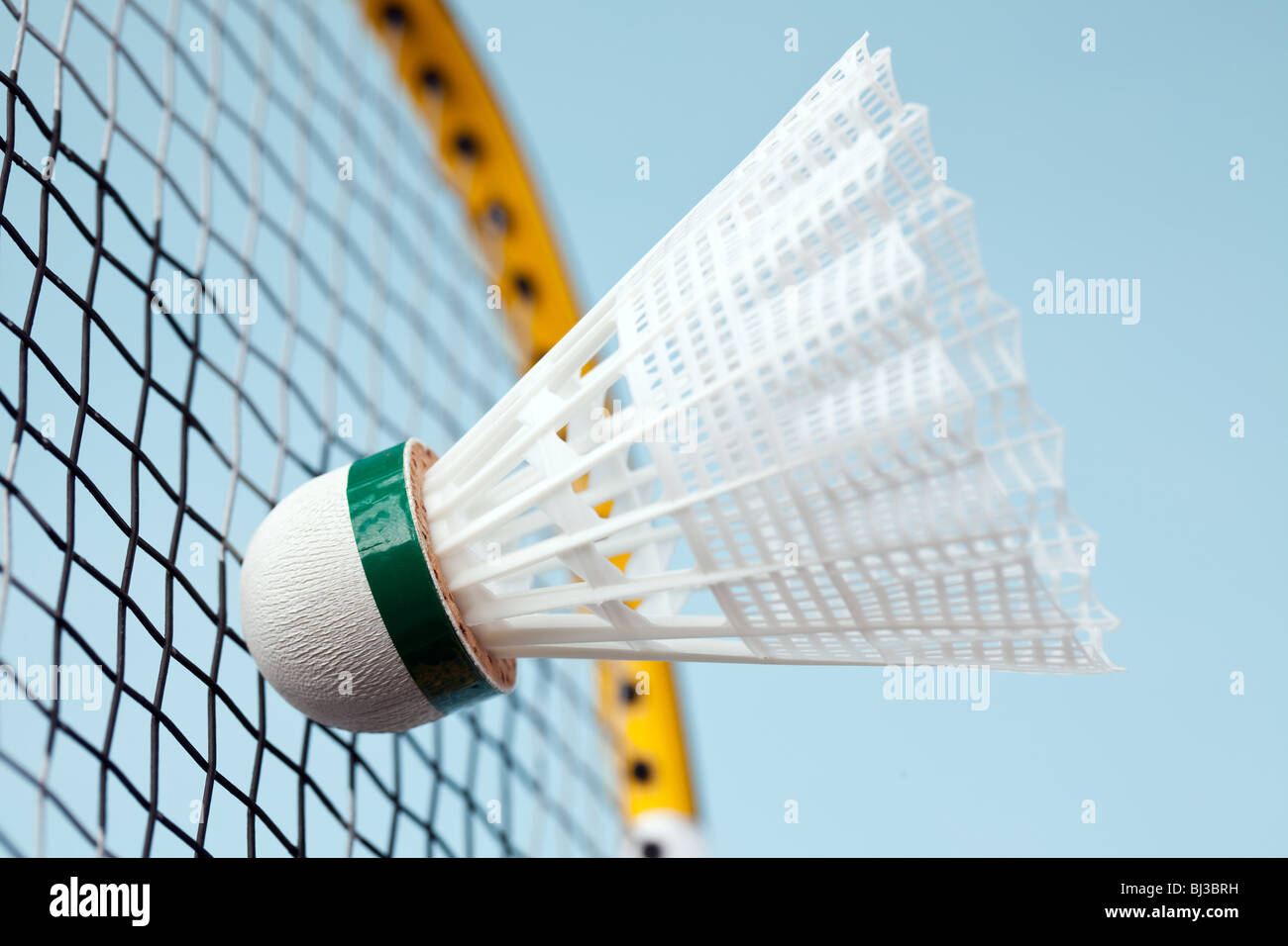 the photo shot of badminton shuttlecock Stock Photo - Alamy