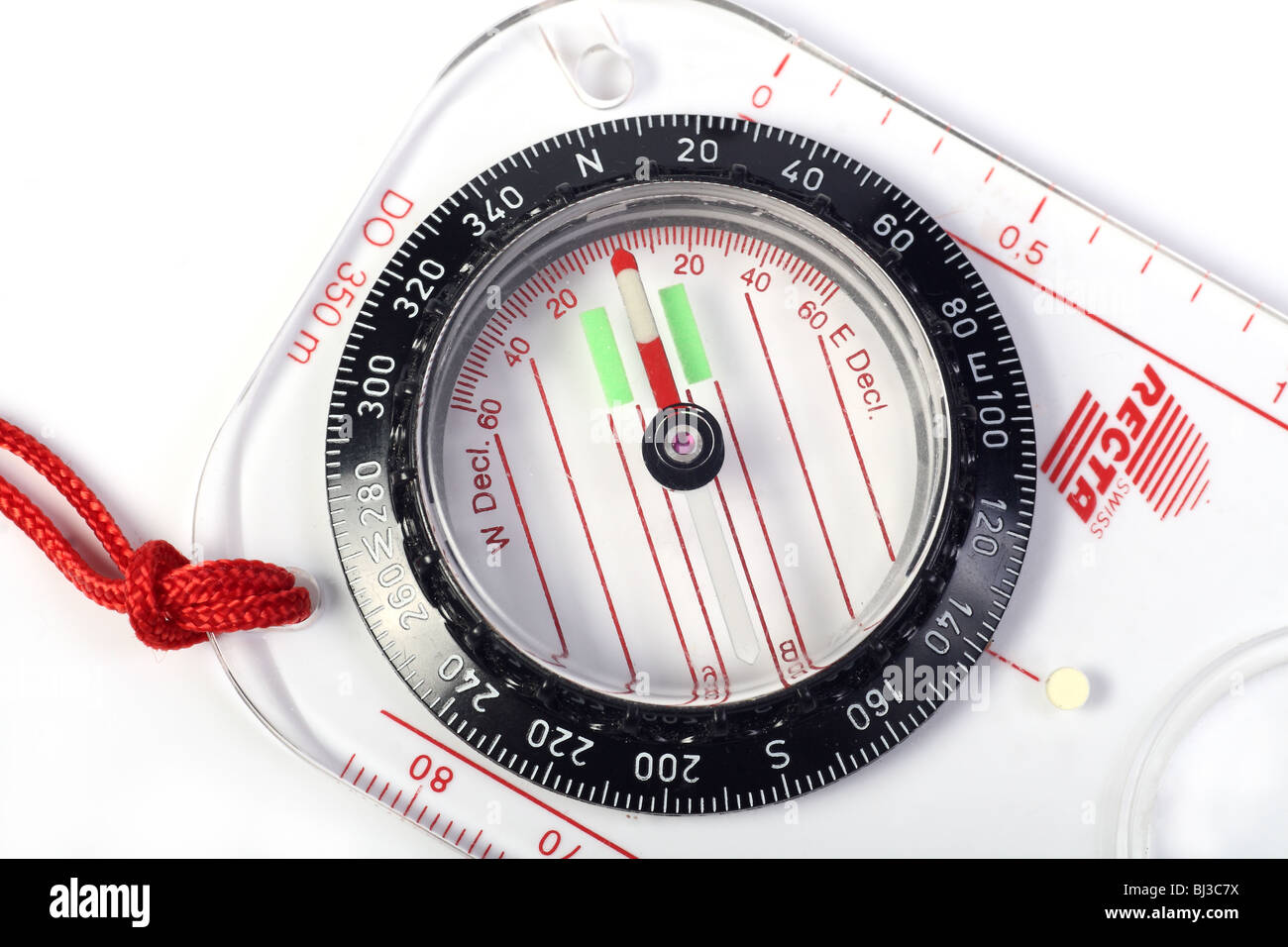 Plastic compass isolated on white Stock Photo - Alamy