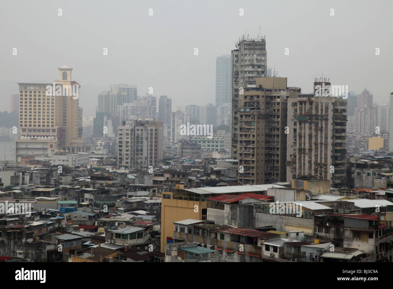 Asian Slums View of the City in Asia Stock Photo - Alamy
