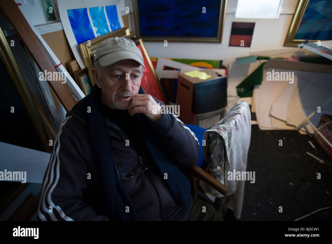 Alan Turner British artist based in the Scottish Boarders UK Stock ...