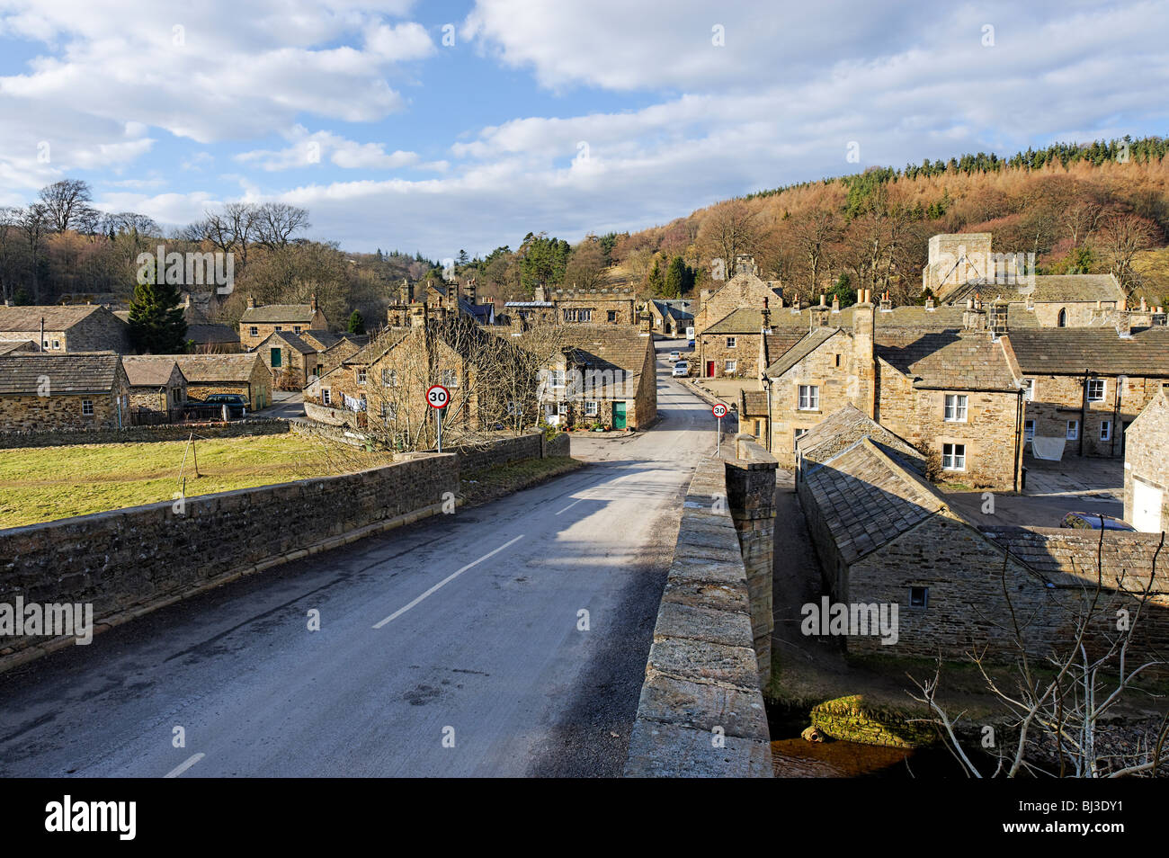 The Northumberland village of Blanchland Stock Photo - Alamy