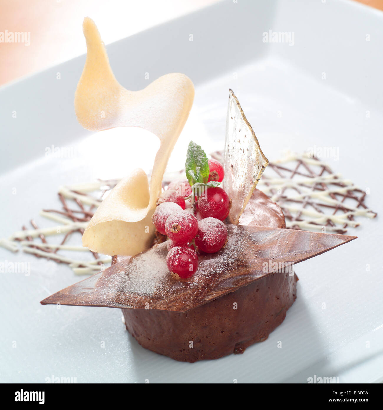 Fancy chocolate dessert Stock Photo - Alamy