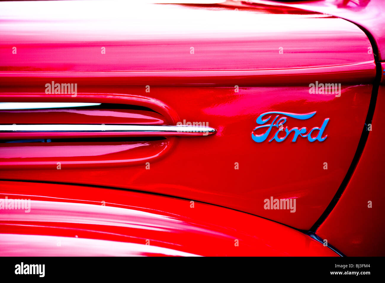 Ford in Red Stock Photo - Alamy