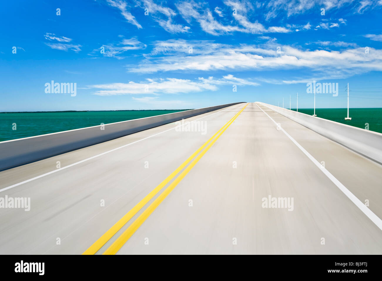 Empty road bridge (blurred motion Stock Photo - Alamy