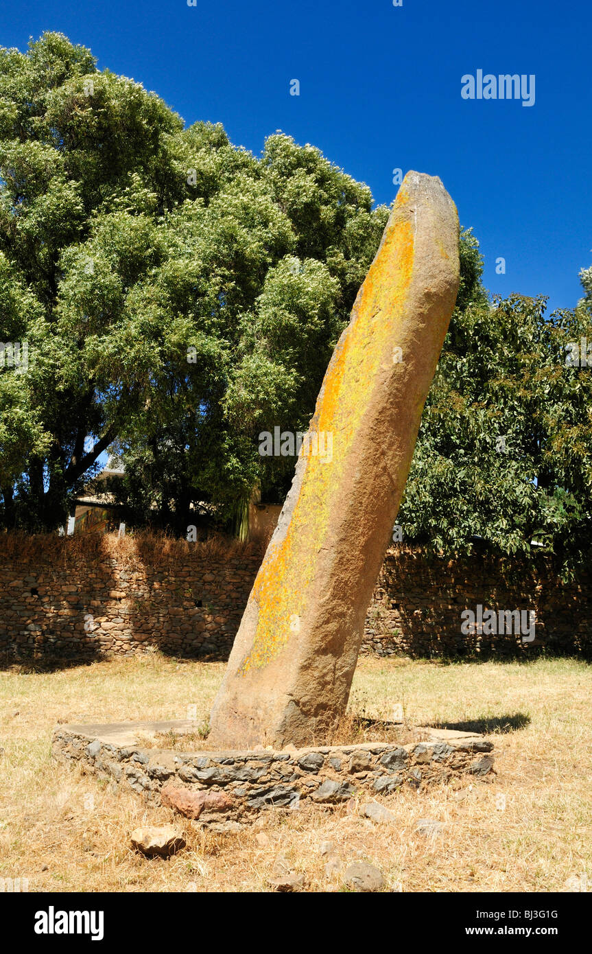 Ancient Axumite stele at Aksum, Axum, UNESCO World Heritage Site ...