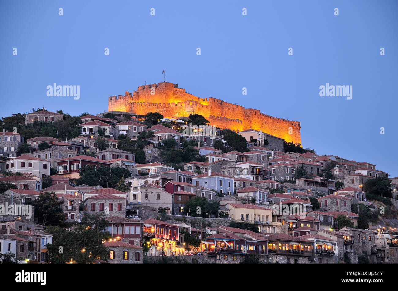 Molivos castle hi-res stock photography and images - Alamy