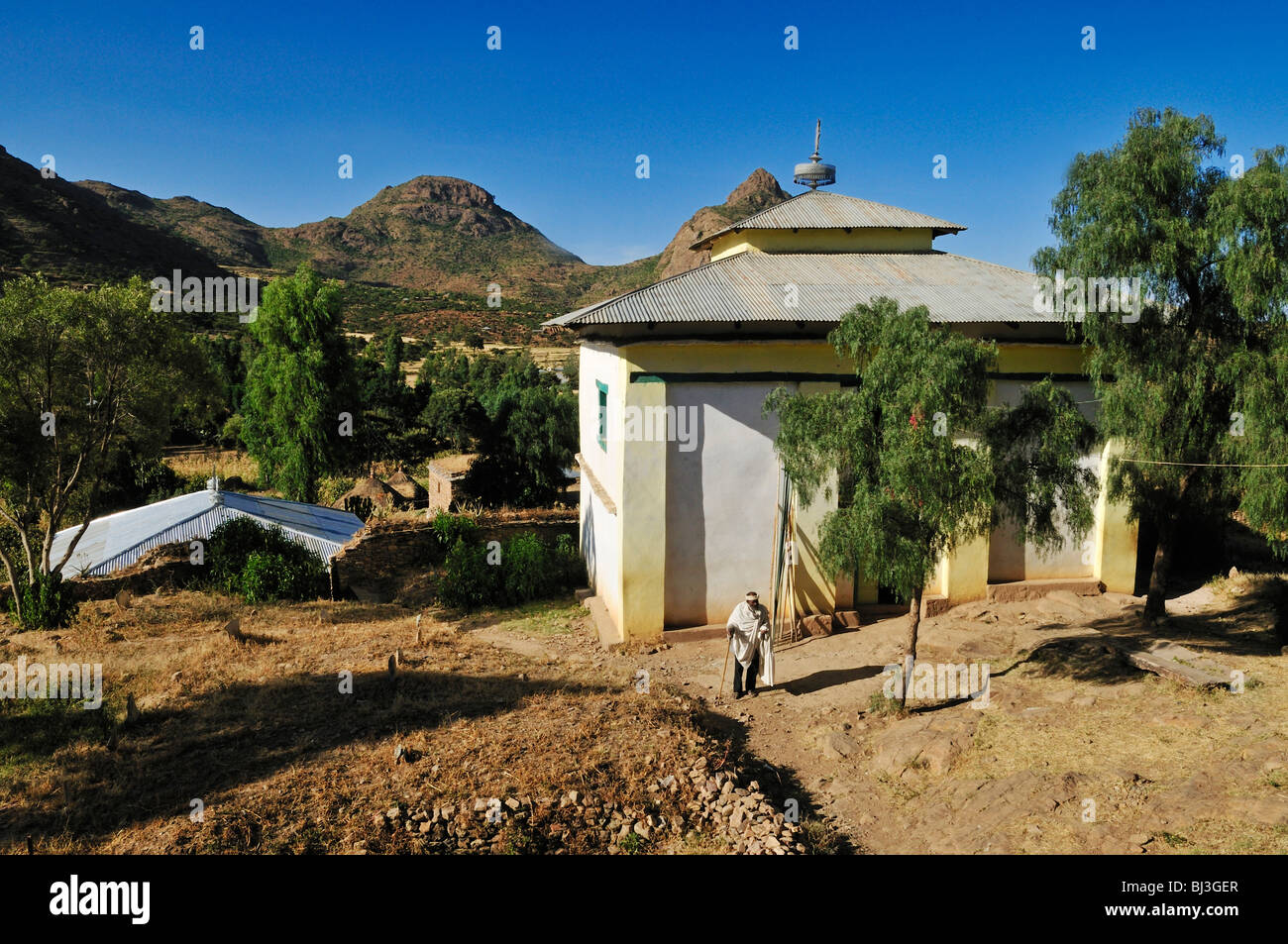 Yeha monastery in the Adua, Adwa Mountains, Tigray, Ethiopia, Africa ...
