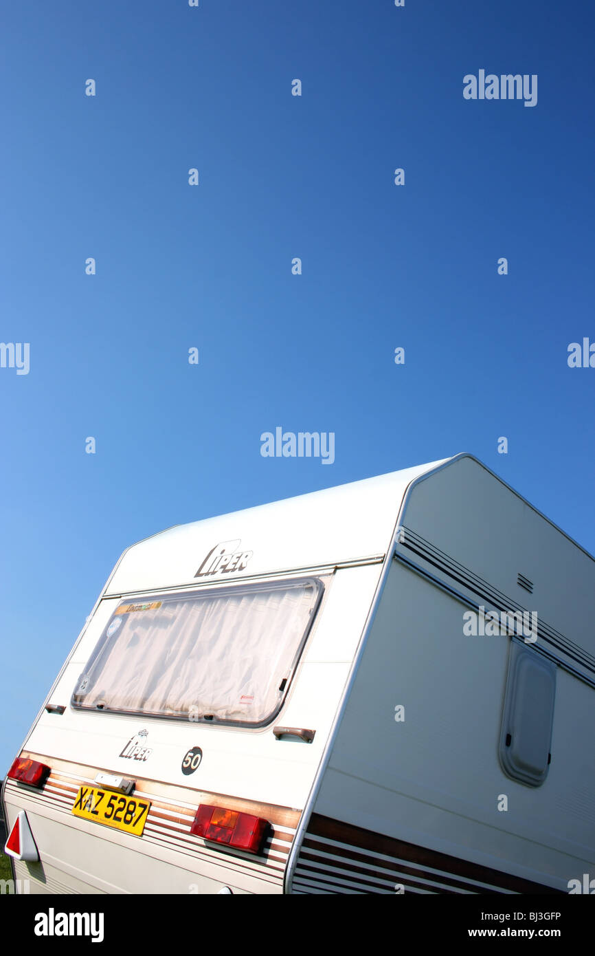 Blue caravan retro hi-res stock photography and images - Alamy