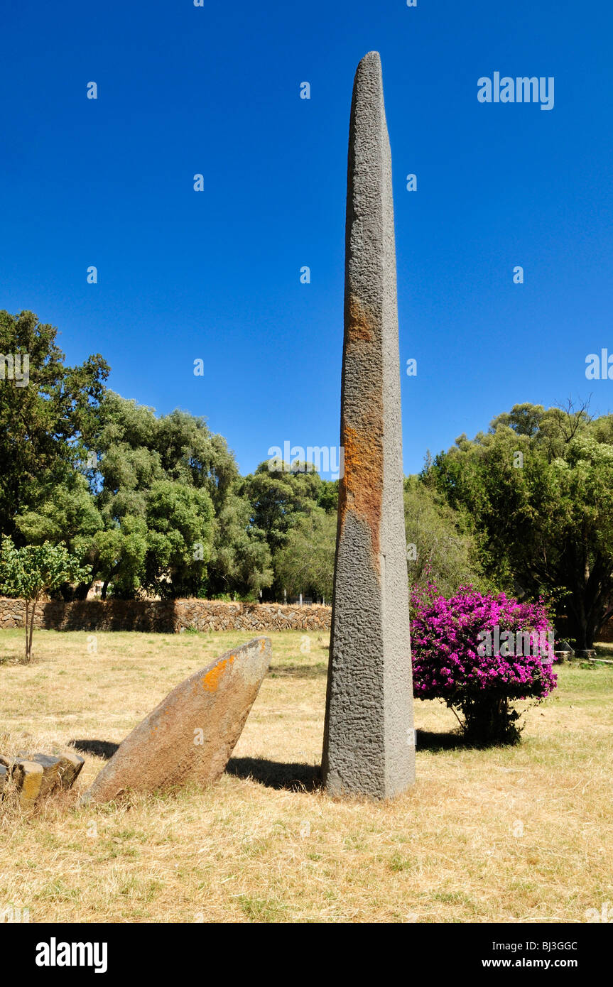 Ancient Axumite stele at Aksum, Axum, UNESCO World Heritage Site ...