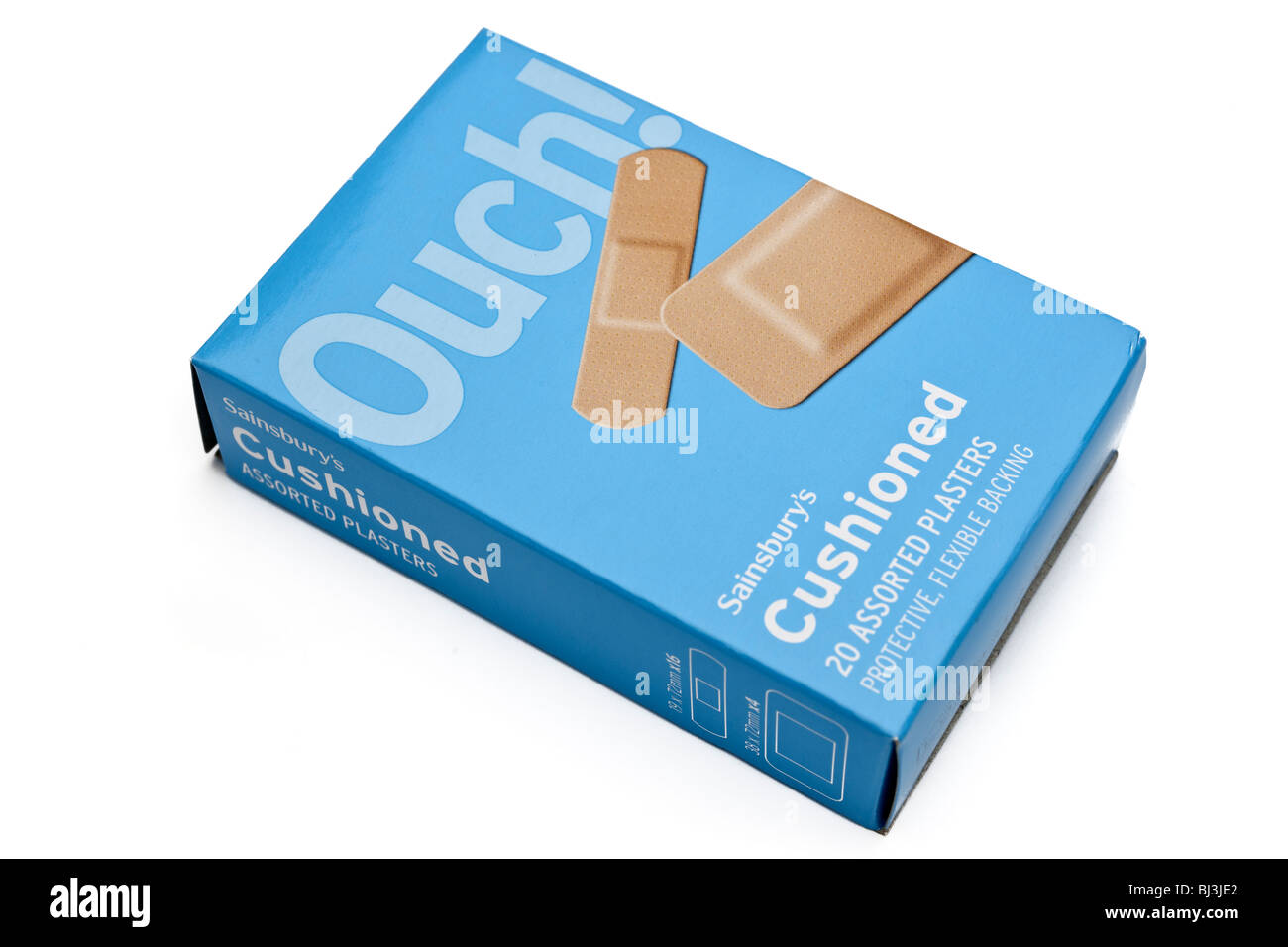 Ouch box of Cushioned assorted sticking plasters Stock Photo - Alamy