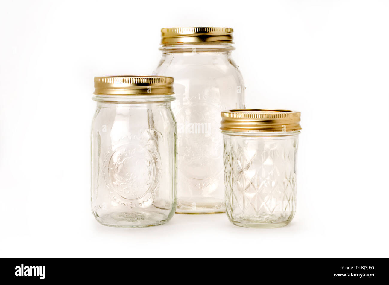 Empty transparent glass jars hi-res stock photography and images - Alamy