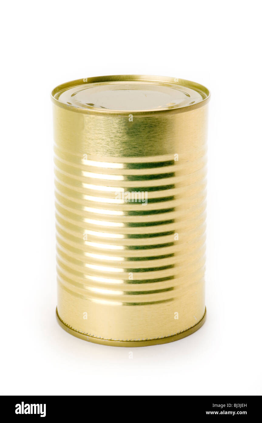 tin can on white background Stock Photo - Alamy