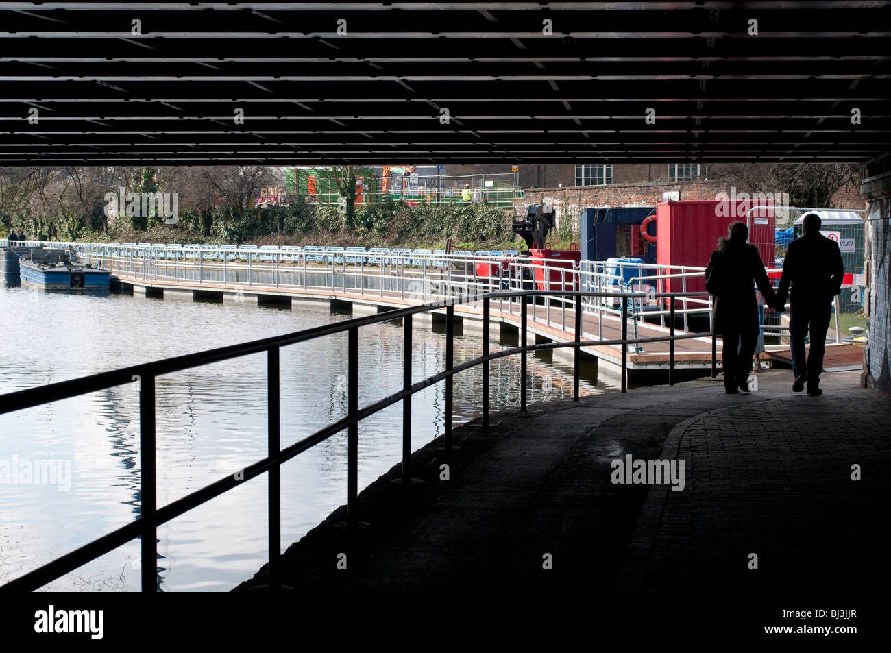 Walk way under bridge hi-res stock photography and images - Alamy