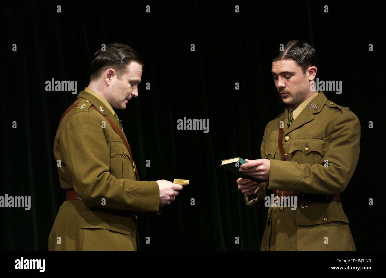 Roger Moss (left) and Owen Sheers (right) perform "Not About Heros ...