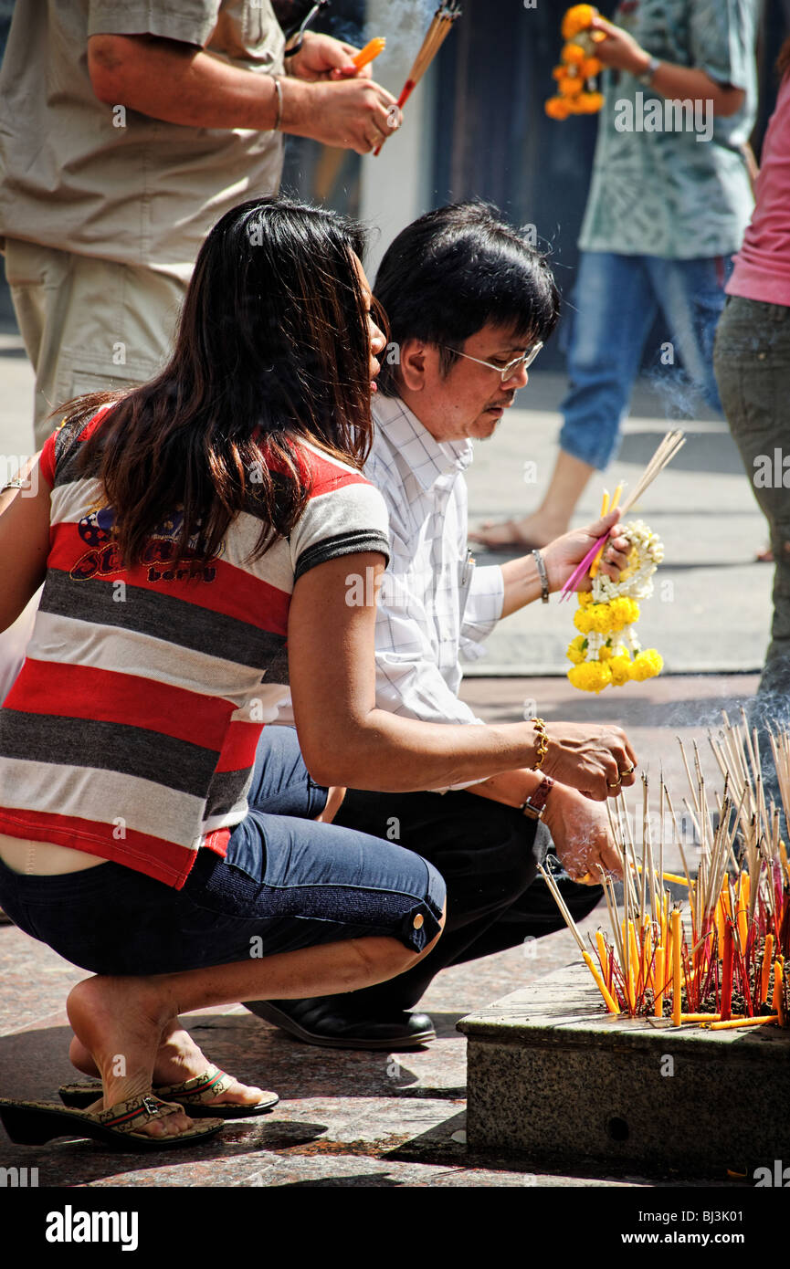 Erawan Shrine, Bangkok Stock Photo - Alamy