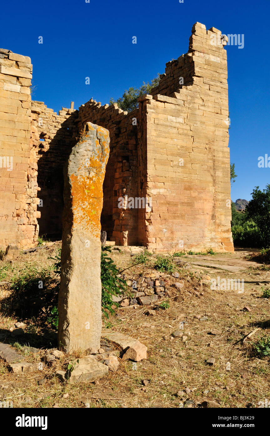 Ancient, pre-Axumite temple ruin of Yeha, oldest building in Ethiopia ...