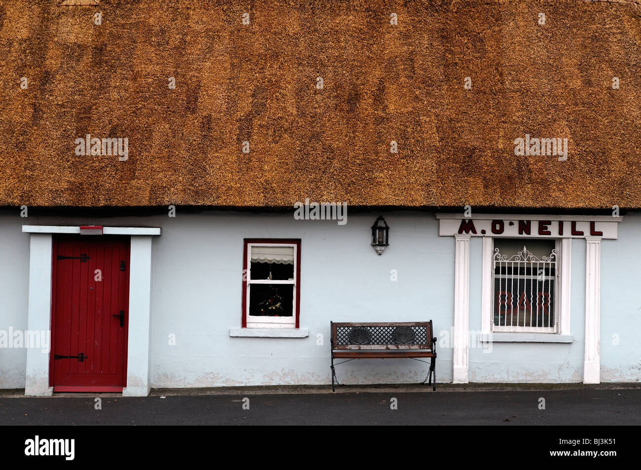 Exterior of M O'Neill's thatched pub boher county tipperary ireland ...