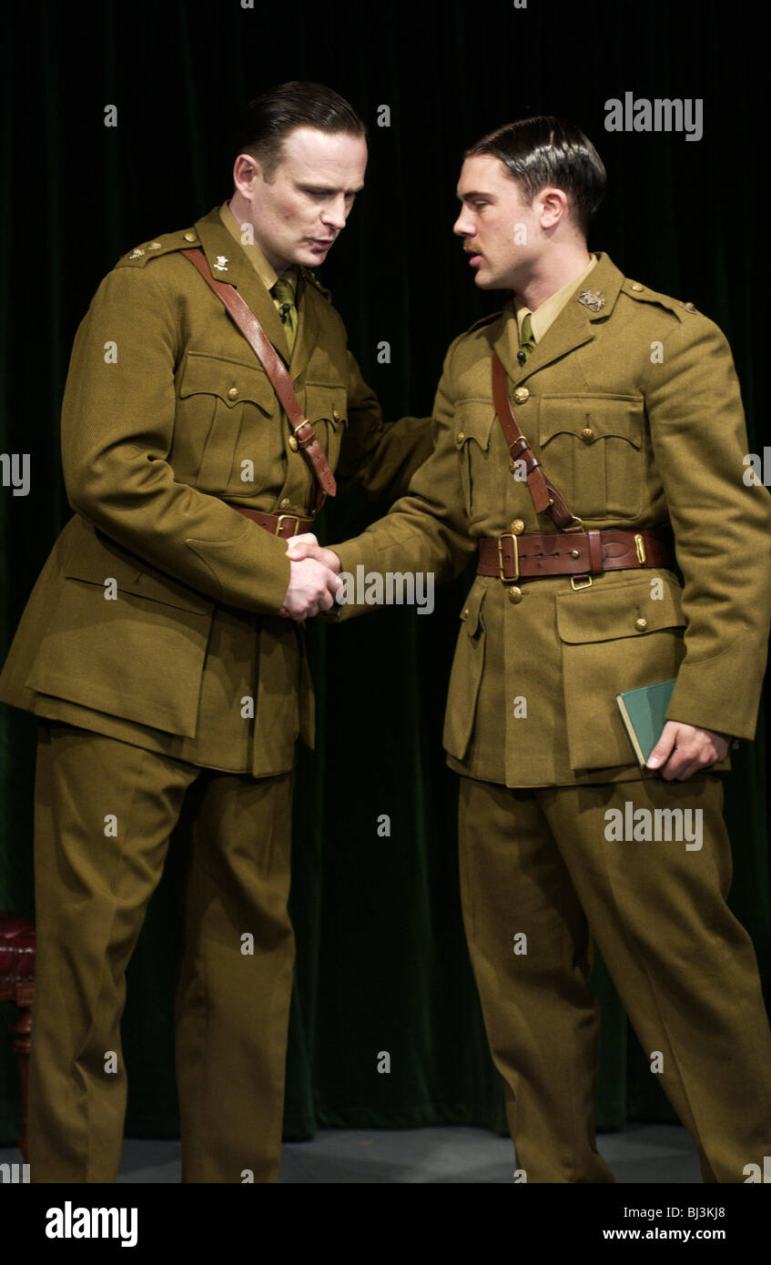 Roger Moss (left) and Owen Sheers (right) perform "Not About Heros ...