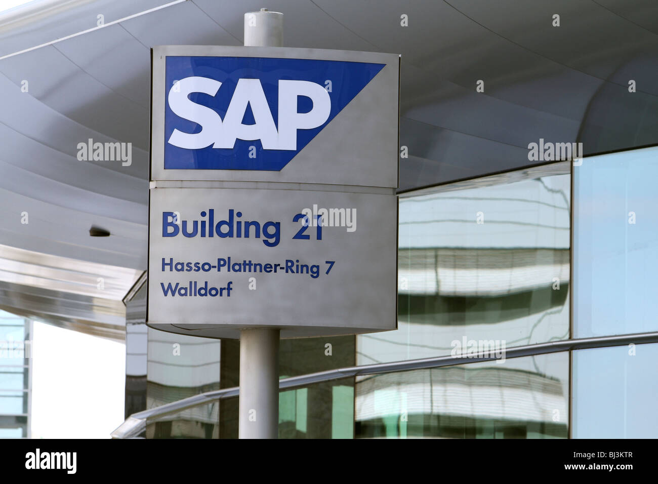 SAP headquarters, Walldorf, Germany. logo, sign, it-company, business ...