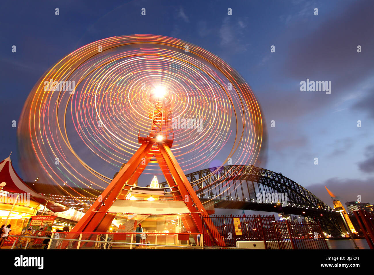 The Ferris Wheel at Luna Park, Sydney. Editorial use only Stock Photo ...