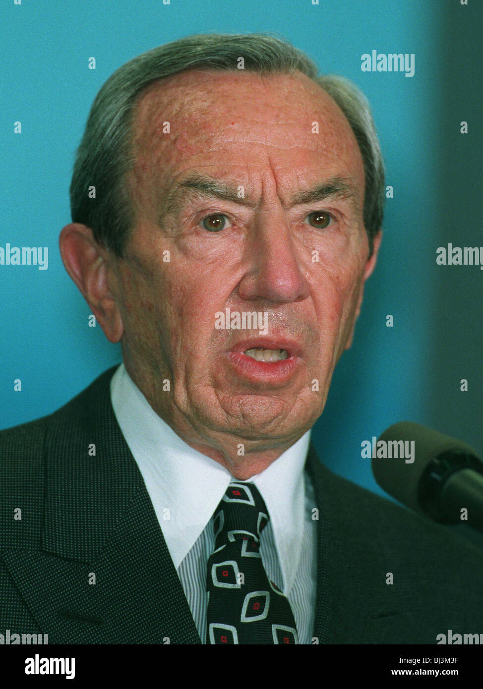 WARREN CHRISTOPHER SECRETARY OF STATE U.S.A. 12 July 1994 Stock Photo ...