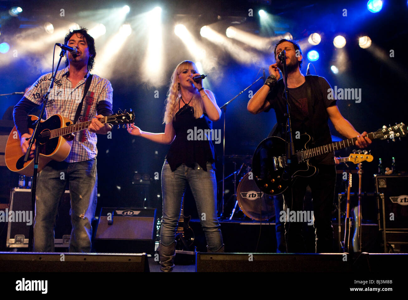 From left, the Swiss singer and songwriter Nori Rickenbacher, the Swiss ...