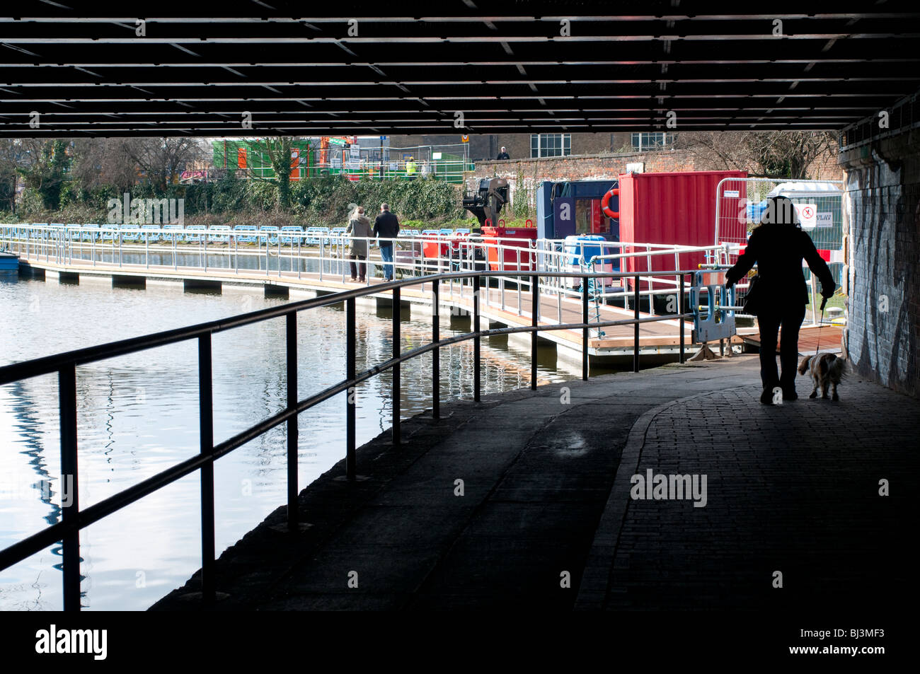 Walk way under bridge hi-res stock photography and images - Alamy
