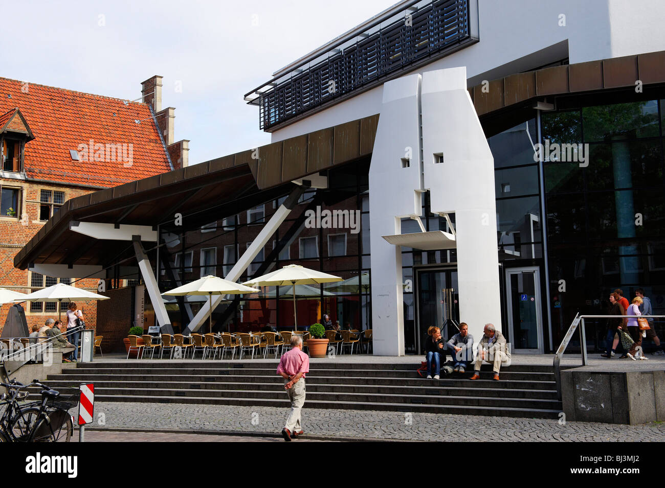 City library of Muenster, North Rhine-Westphalia, Germany, Europe Stock ...