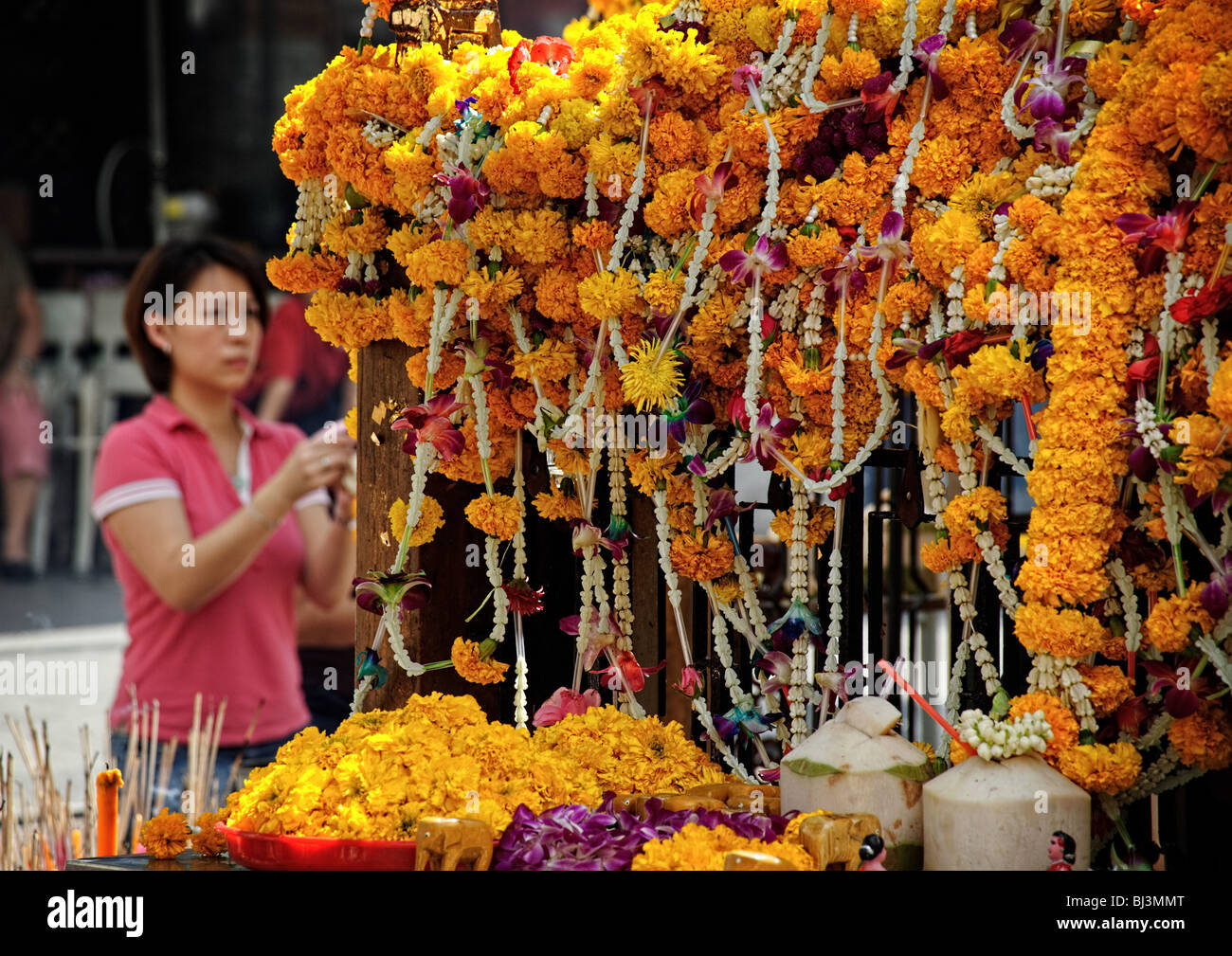 Erawan Shrine, Bangkok Stock Photo - Alamy