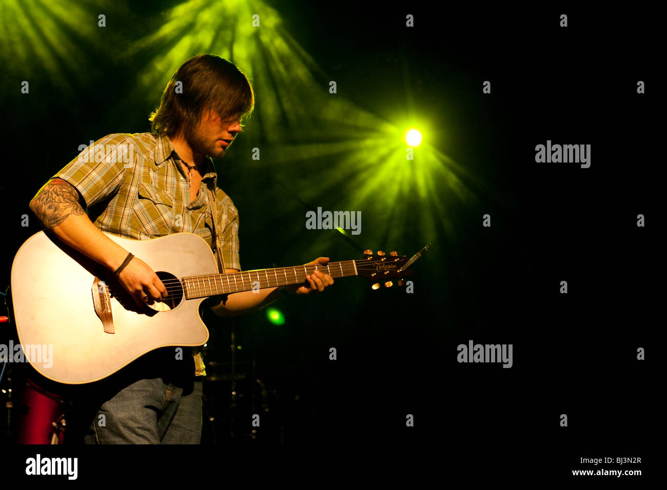 The U.S. singer and songwriter Josh Royse live in the Schueuer venue ...