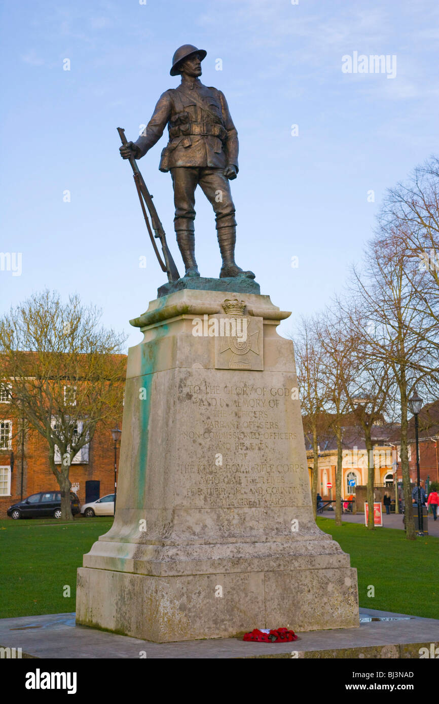 Kings royal rifle corps war memorial hi-res stock photography and ...