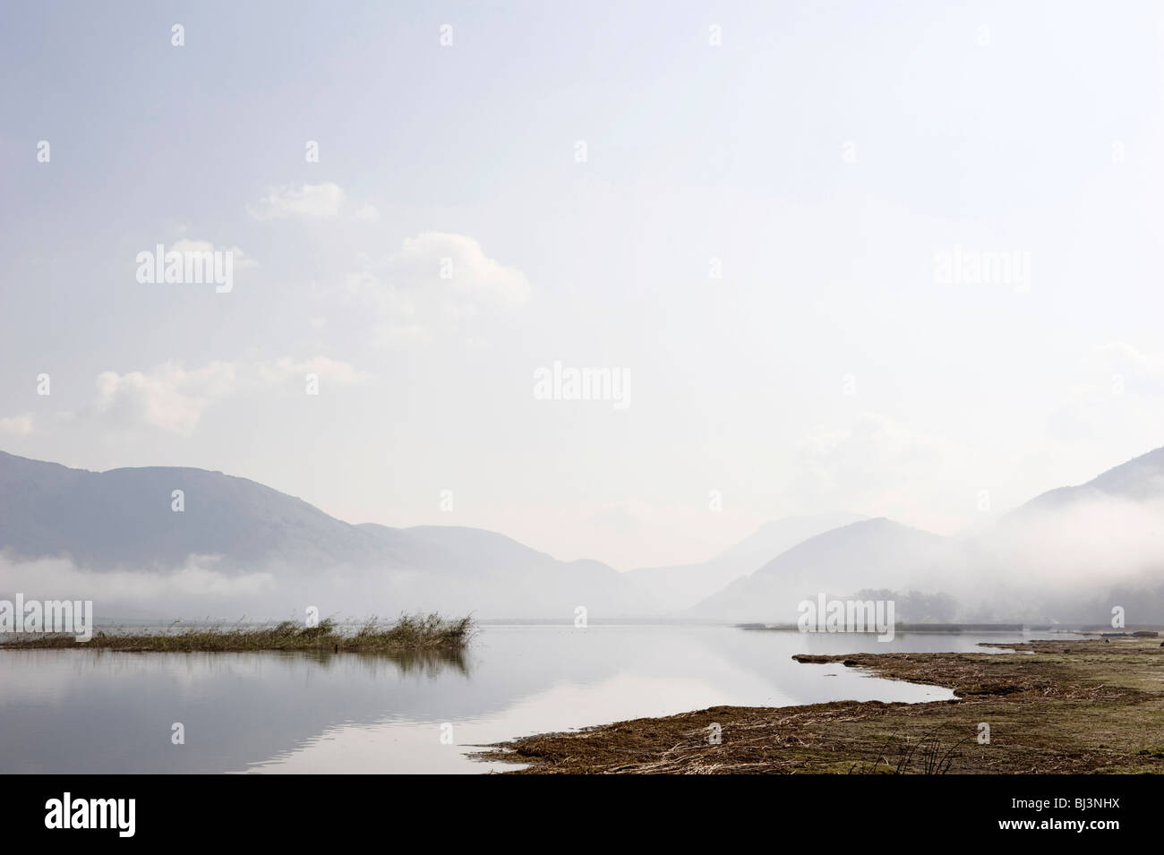 Lago del Matese lake in the Parco del Matese regional park, Campania ...