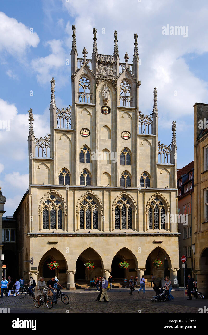 Historical town hall muenster germany hi-res stock photography and ...