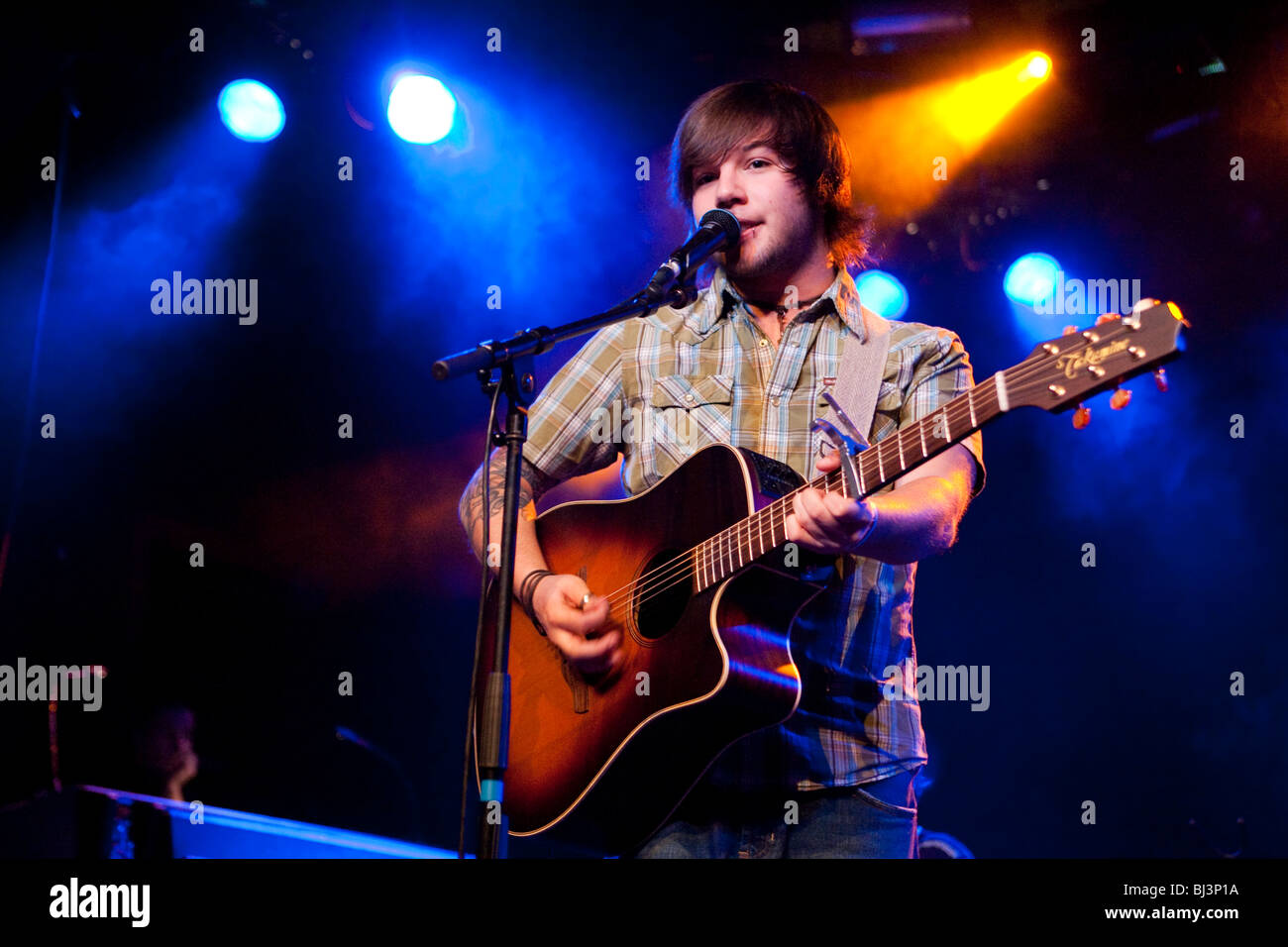 The U.S. singer and songwriter Josh Royse live in the Schueuer venue ...