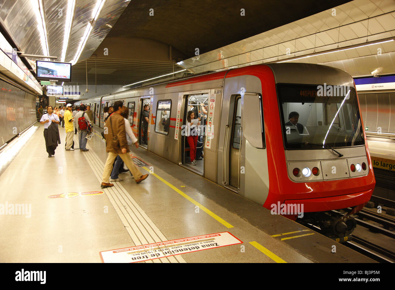 Subway station, Santiago de Chile, Chile, South America Stock Photo - Alamy