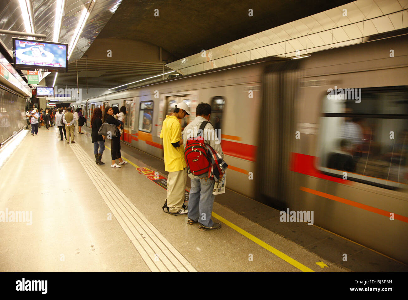 Subway station, Santiago de Chile, Chile, South America Stock Photo - Alamy