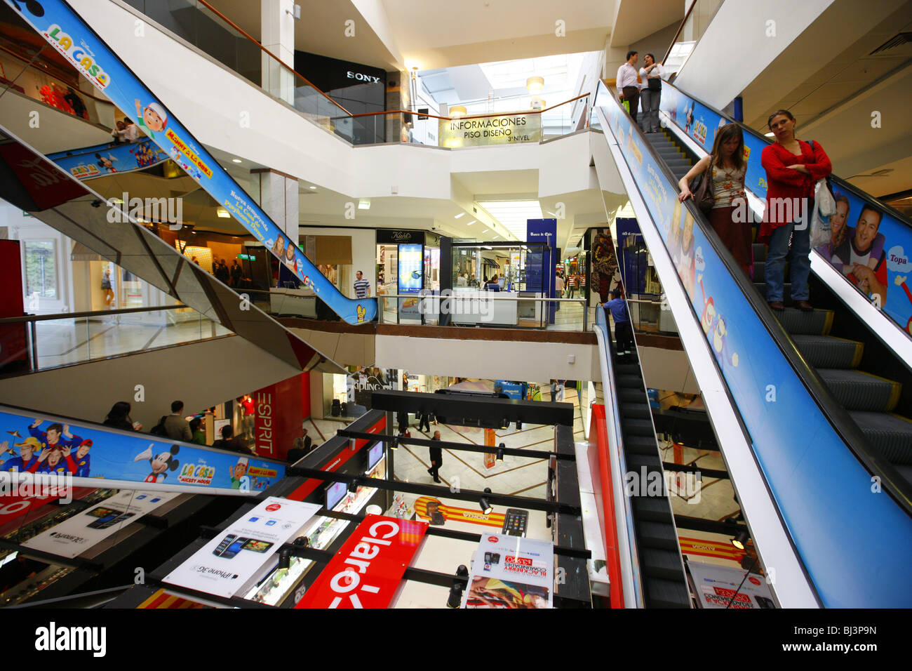 Shopping center, Santiago de Chile, Chile, South America Stock Photo ...